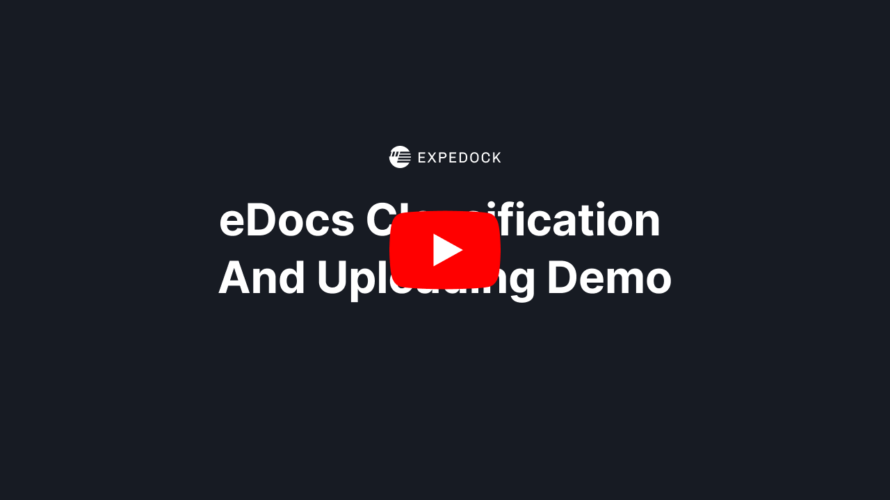 eDocs Classification and Uploading